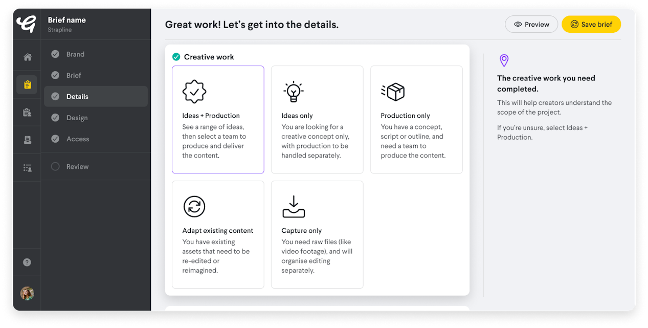 How to write a clear and inspiring brief using the Genero platform | Genero